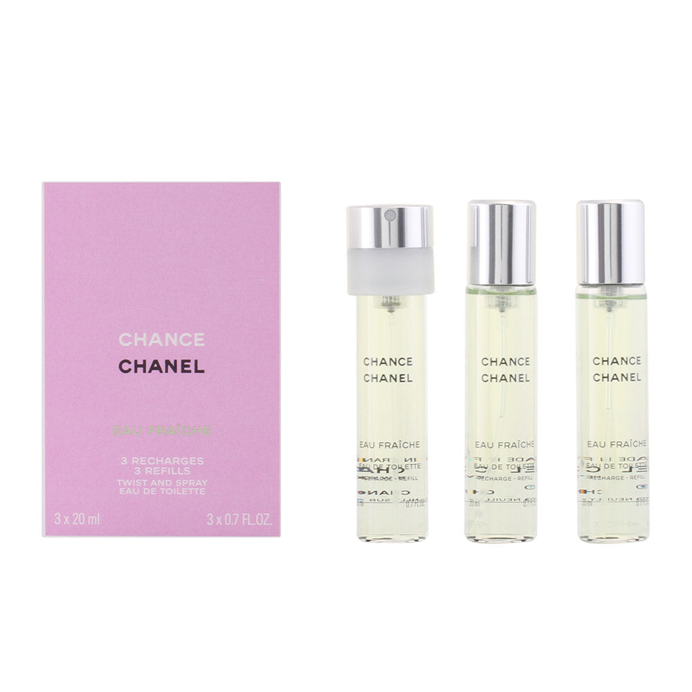 CHANCE EAU FRAICHE toaletna voda twist & sprej 3 punjenja 3 x 20 m ...
